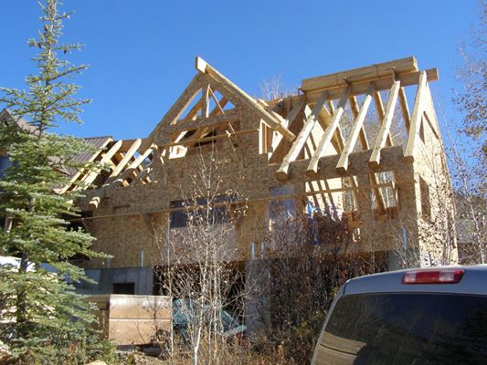 Structural Insulated Panels for a Hybrid Log Home Roof